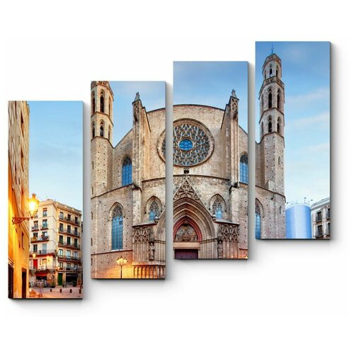 Модульная картина Церковь Святой Марии, Барселона100x86