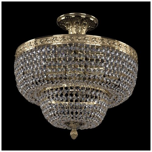 Люстра Bohemia Ivele Crystal 1909 19091/35IV G C1, E14, 160 Вт, кол-во ламп: 4 шт., цвет: золотой