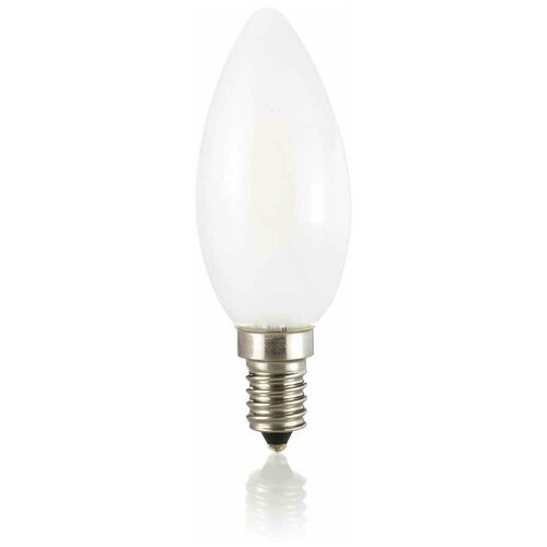 Лампа филаментная Ideal Lux Oliva Свеча 4Вт 370Лм 3000К CRI80 Е14 230В Белый Не дим 101231
