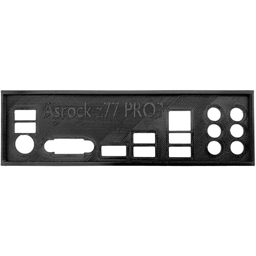 Пылезащитная заглушка, задняя панель для материнской платы Asrock Z77 Pro3, черный