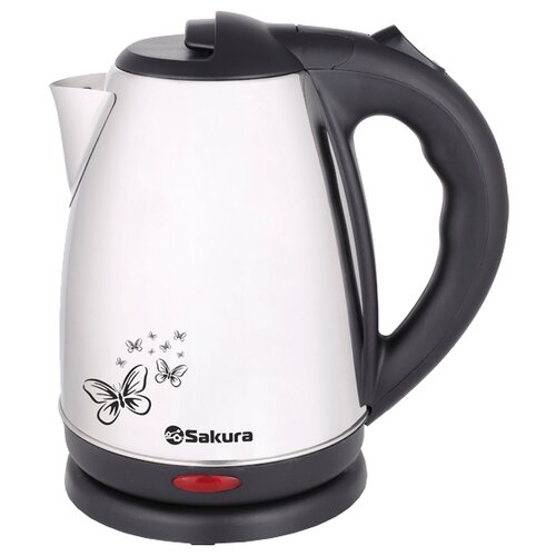 Чайник Sakura SA-2135, серебристый/черный