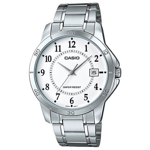 Наручные часы CASIO Analog MTP-V004D-7B, серебряный, белый