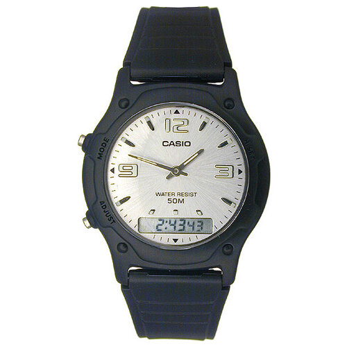 Наручные часы CASIO Collection AW-49HE-7A, черный, белый