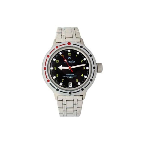 Наручные часы Восток Амфибия 420270, серебряный, черный