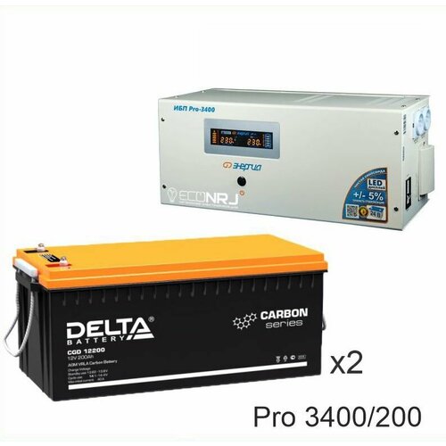 Энергия PRO-3400 + Аккумуляторная батарея Delta CGD 12200