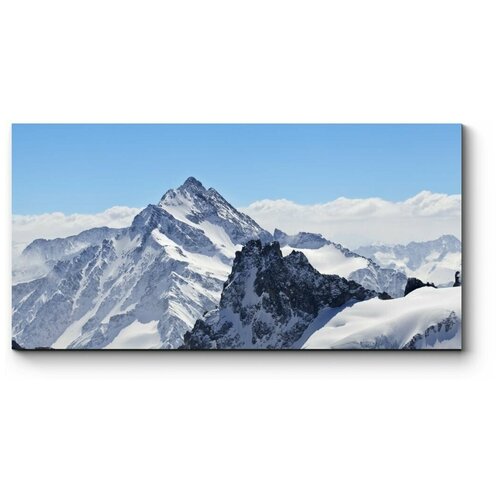 Модульная картина Зимний пейзаж на Маттерхорне 60x30