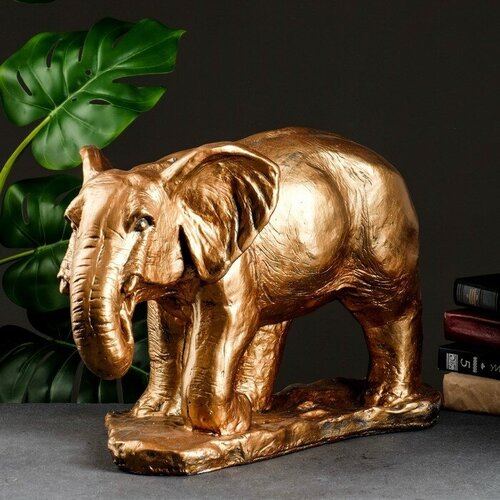 Хорошие сувениры Копилка "Слон большой" бронза, 52х25х33см