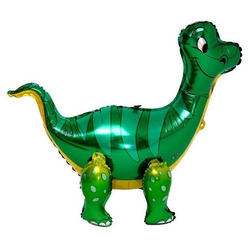 Шар фольгированный 25" "Динозавр брахиозавр", цвет зелёный