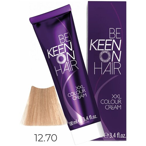 KEEN Be Keen on Hair крем-краска для волос XXL Colour Cream, 12.70 Platinblond Braun, 100 мл