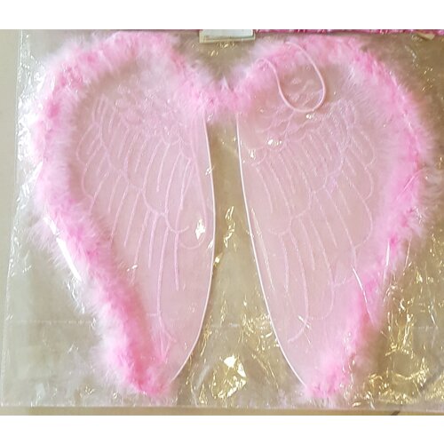 Крылья ангела розовые 40×37см