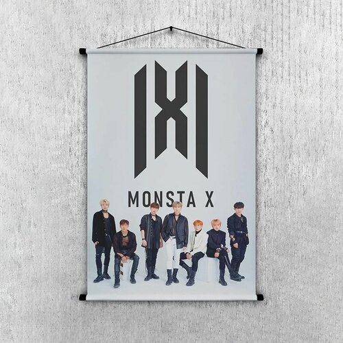 Гобелен по k-pop группе MONSTA X 60*40 см, арт. 40_Gb0368