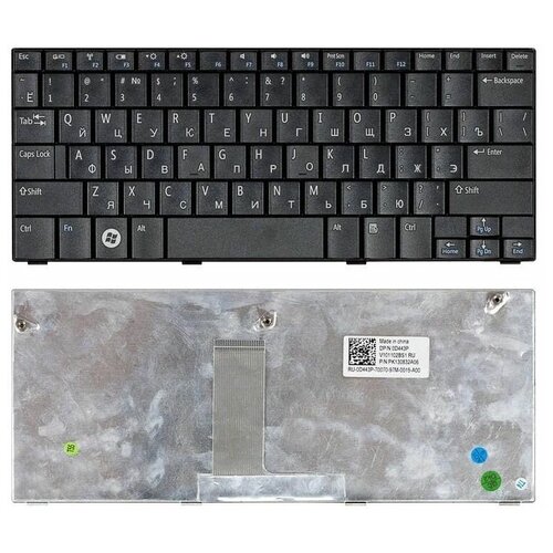 Клавиатура для ноутбуков Dell Inspiron MINI 10, 10v, Inspiron 1010, 1011 RU, Black