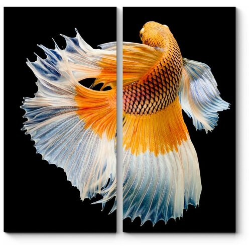 Модульная картина Золотая рыбка 90x90