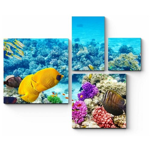Модульная картина Коралловый риф 142x118
