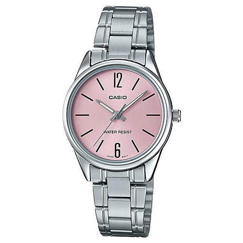 Наручные часы CASIO Классика, серый, розовый