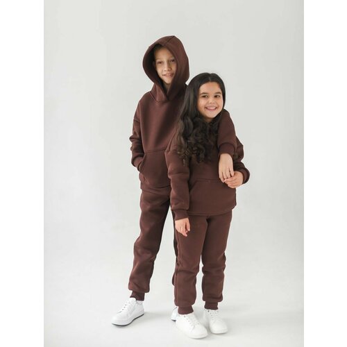 Комплект одежды LikeRostik, размер 134, коричневый
