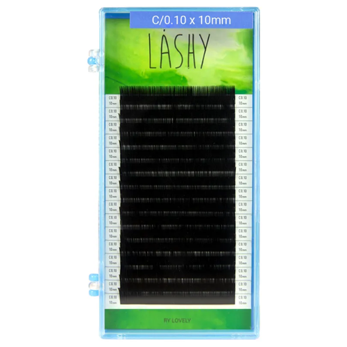 Ресницы черные LASHY GREEN 0.10/D 8мм (16 линий)