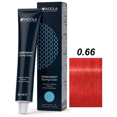 Indola Permanent Caring Color перманентная крем-краска для волос, микстон, 0.66 красный, 60 мл