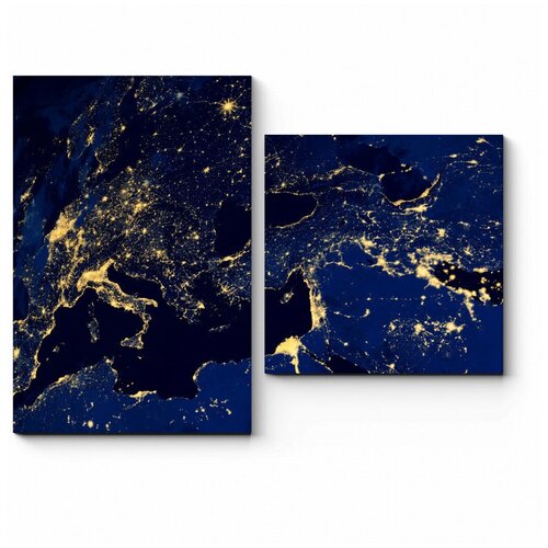 Модульная картина Земля из Космоса прекрасна 40x30
