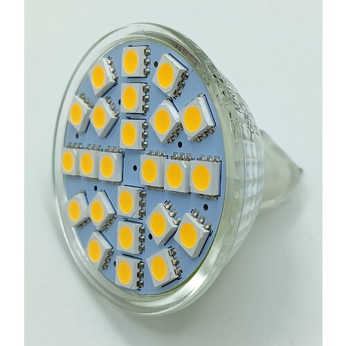 10шт Светодиодная лампа MR16 LED/3W/G5.3/24V/3500k