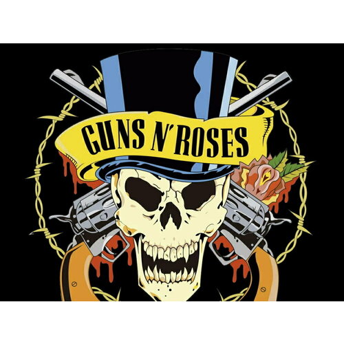 Плакат, постер на бумаге Guns N Roses/музыкальные/поп исполнитель/артист/поп-звезда/группа. Размер 30 на 42 см