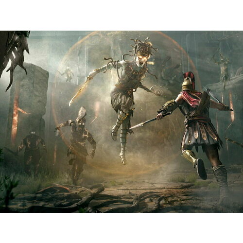Плакат, постер на бумаге Assassins Creed/Кредо Ассасина/игровые/игра/компьютерные герои персонажи. Размер 21 х 30 см