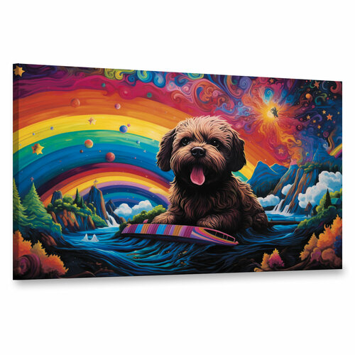 Интерьерная картина 100х60 "Собачьи сны"