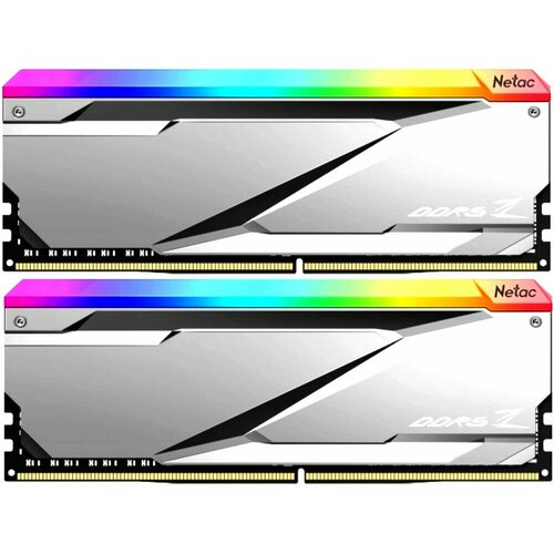 Модуль памяти DDR5 32Gb Netac 6600 Z RGB NTZED5P66DP-32S (2x16Gb Kit)