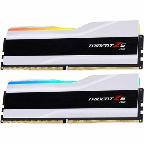 Оперативная память G.skill DDR5 Trident Z5 RGB 64GB (2x32GB) 6000MHz CL36 (36-36-36-96) 1.35V (F5-6000J3636F32GX2-TZ5RW) White