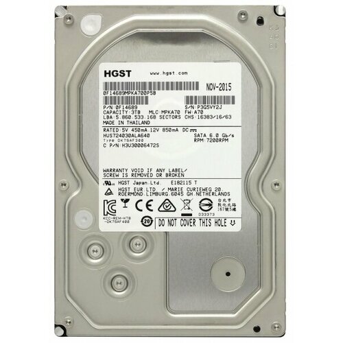 Жесткий диск Hitachi H3V30006472S 3Tb 7200 SATAIII 3.5" HDD