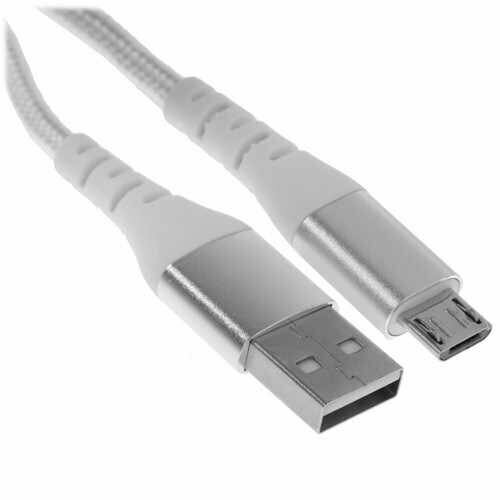 Кабель круглый DEXP micro USB - USB белый 1 м