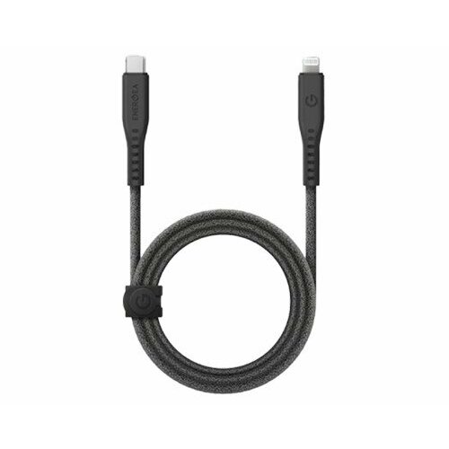 Кабель USB EnergEA Flow MFI C94 Type-C to Lightning 1.5 м Black