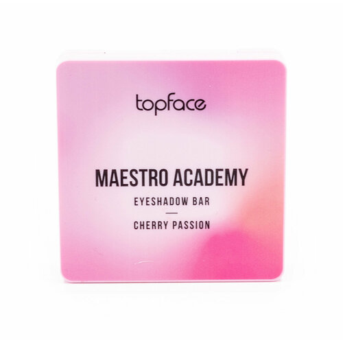 TopFace / ТопФейс Тени для век сухие Maestro Academy матовые и сатиновые, тон 003 Cherry Passion, 9 цветов в палетке 7г / пигменты для глаз