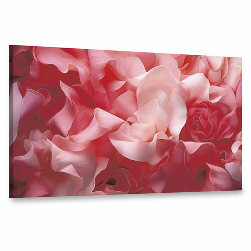 Интерьерная картина 100х60 "лепестки роз"