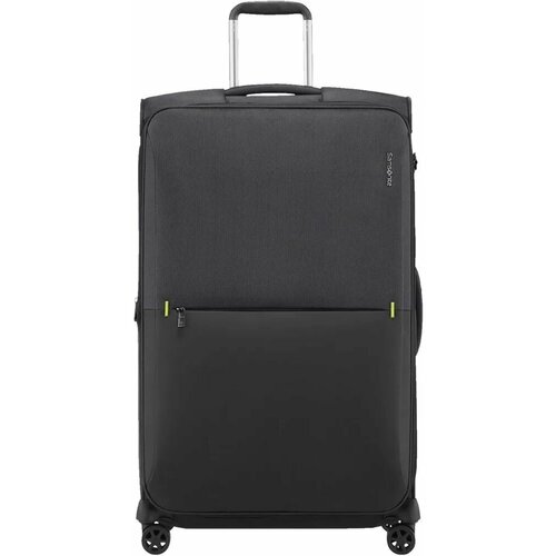 Чемодан-самокат Samsonite, 79 л, размер L, черный, серый