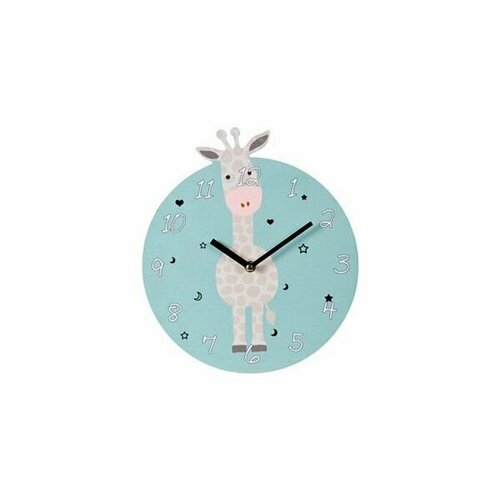 Детские настенные часы весёлый зоопарк: жираф, MDF, 28 см, Koopman International Y36400600-3