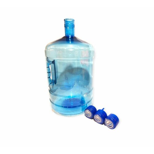 Бутылка для воды с ручкой 19 литров плюс 3 крышки