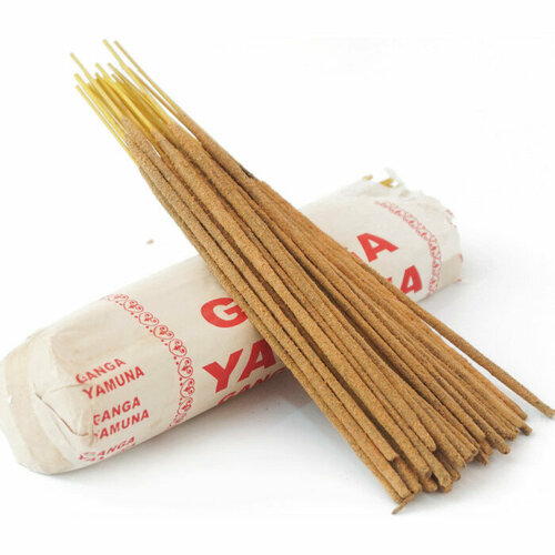 Благовония Вриндаван Ганга Ямуна 10 палочек / Ganga Yamana masala premium incense, 100% ручная работа, 15 грамм