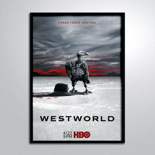 Постер в раме/Мир Дикого Запада Стервятник Westworld