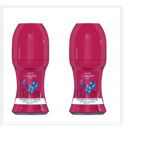 AVON Набор Дезодорант с шариковым аппликатором Энергия чемпиона для мужчин, 2х50 мл