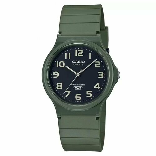 Наручные часы CASIO Collection MQ-24UC-3B, черный, зеленый