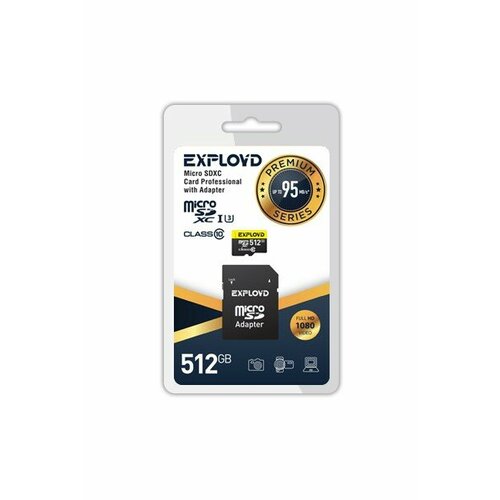 Карта памяти Exployd 512GB microSDHC Class 10