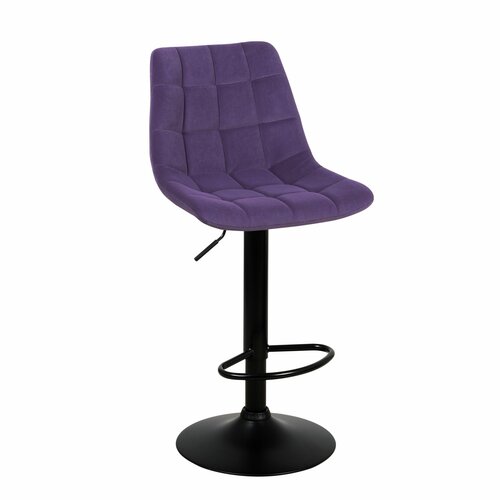 Барный стул лион велюр, фиолетовый велюр, 1 шт.