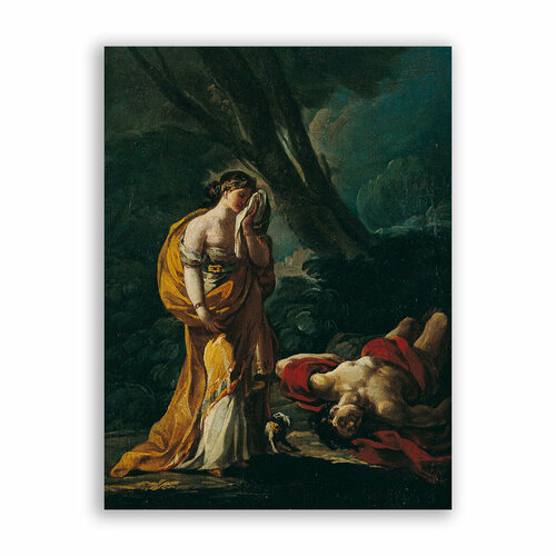 Картина на холсте, репродукция / Франсиско Гойя - Venus and Adonis / Размер 30 x 40 см