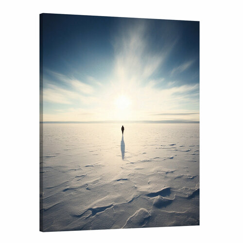 Интерьерная картина 50х70 "Зимний эпос"