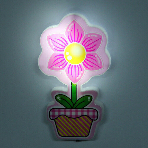 Ночник-светильник «Sweet dream - Сияющий цветочек» 2W 220V, Розовый