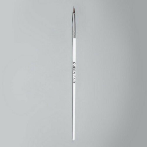 Кисть для дизайна ногтей "Волос", 16.5 см, d - 2 x 6 мм, цвет белый