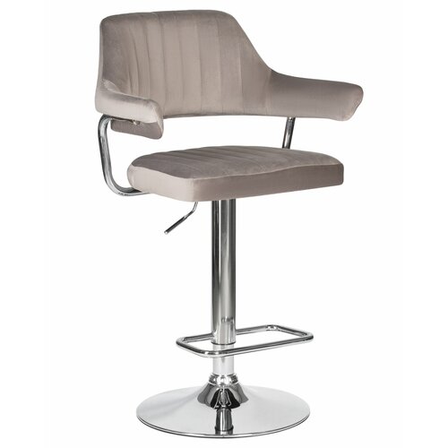Барный стул DOBRIN CHARLY LM-5019 (MJ9-75) серый велюр