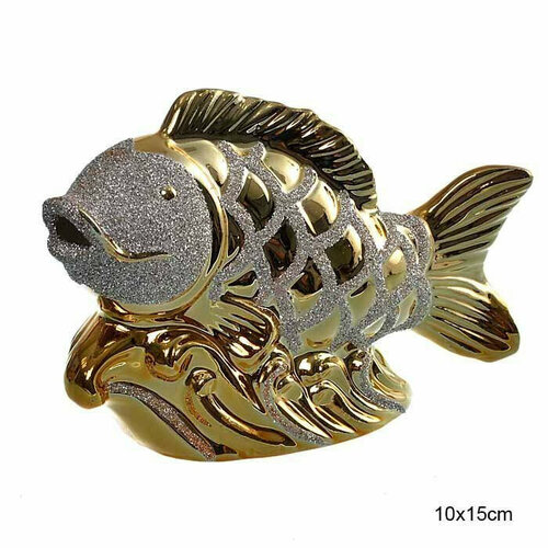 Статуэтка Золотая рыбка 10х15 см / W3336 /уп 60/ стоимость за 1 фигурку. Статуэтки и фигурки