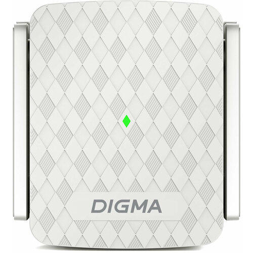 Повторитель беспроводного сигнала Digma D-WR310 (D-WR310V2) N300 Wi-Fi белый
